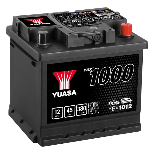 YUASA CAR BATTERY 12V 45Ah 380A B3 T1 Starter Venting Fits Alfa 33 1.5 ...
