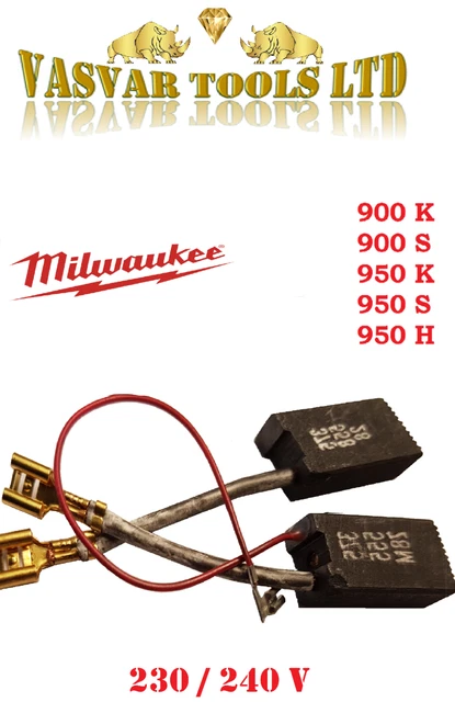 MILWAUKEE KANGO CARBON brushes 900K 950S 900S 950K 950H / 4931375556 £ ...