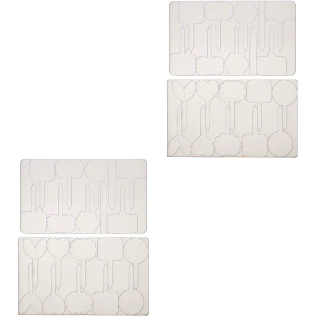 2 PACK WHITE Label Mold Garden Tag Epoxy Flower Signs DIY Molds £19.19 ...