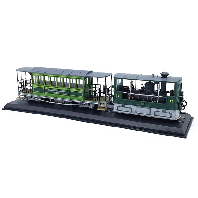 1:87 1894 SWISS G3-3 Rail Tram Vintage Steam Locomotive Plastic Car ...
