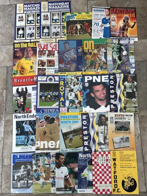 JOB LOT PRESTON North End Football Programmes £3.84 - PicClick UK