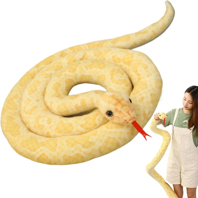 SNAKE STUFFED ANIMAL 200cm Long Python Snake Plush Lifelike Stuffed ...