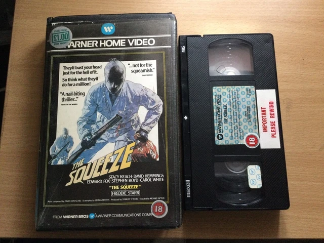 THE SQUEEZE,FREDDIE STARR,WARNER Box,ex Rental,big Box,vhs,tested £14. ...