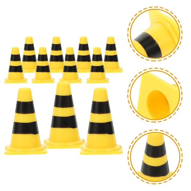 24PCS MINI TRAFFIC Cones Road Fence Toys Educational Toys Miniature ...