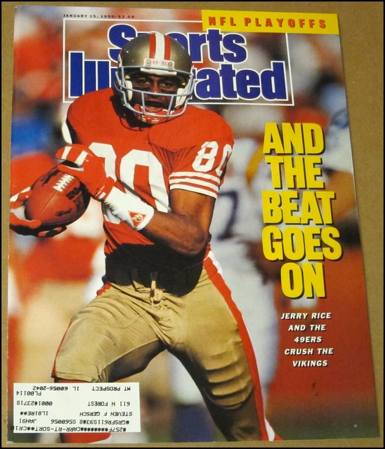 1/15/1990 SPORTS ILLUSTRATED Jerry Rice 49ers San Francisco Broncos ...