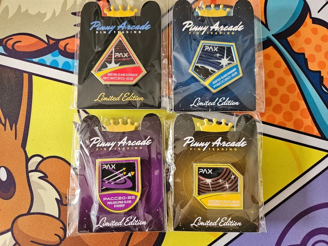 PINNY ARCADE PAX 2022 Limited Edition LE Set of 4 Pins East West Aus ...