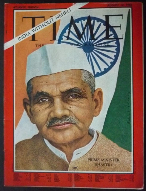 LEMKE HO BAHADUR Shastri Prime Minister Inde Rare Time Magazine ...