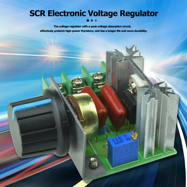 2000W SCR ELECTRONIQUE Régulateur Variateur Moteur Vitesse Contrôle ...