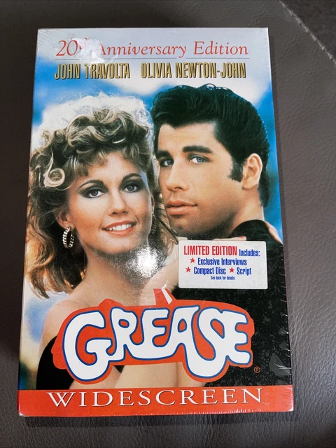 GREASE - VHS- 20th Anniversary- Limited - CD & Script. New - Olivia ...