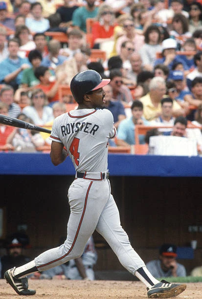 JERRY ROYSTER ATLANTA Braves bats v New York Mets in an M- Baseball ...
