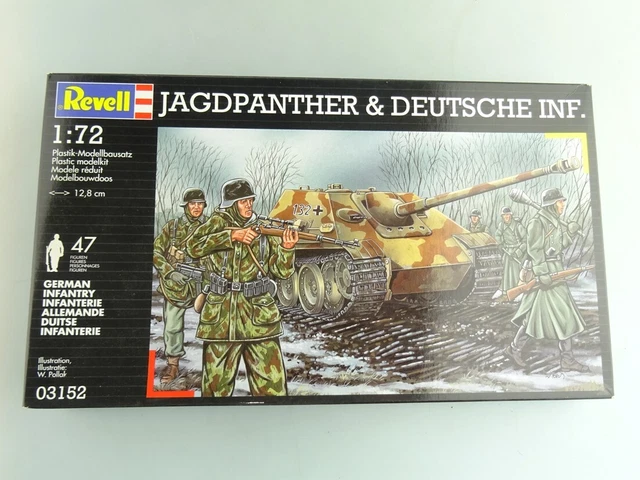 REVELL 1/72 KIT 03152 Tank Fighter & German Infantry Unbuilt Original ...