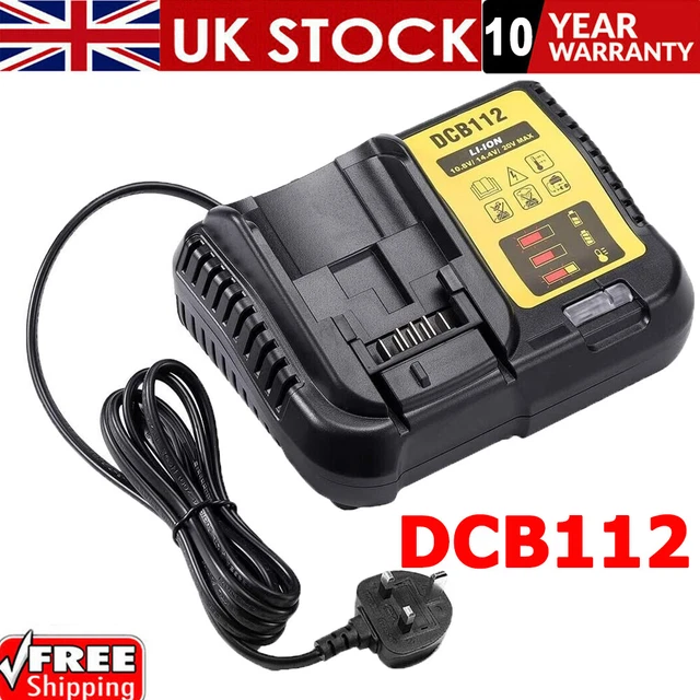 12V-20V MAX LI-ION Battery DCB112 Charger FOR Dewalt DCB107 DCB101 ...