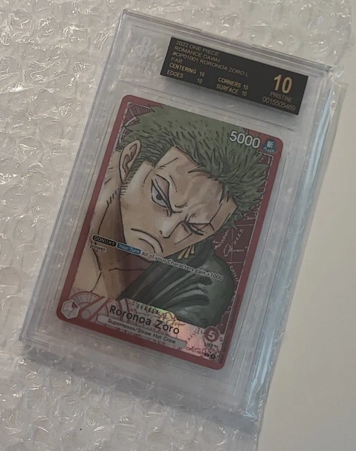 BGS 10 BLACK LABEL - Roronoa Zoro - Alt Art Leader OP01-001 L - One ...