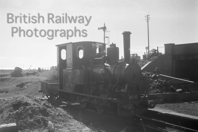 LARGER NEGATIVE BR British Railways Steam Loco No 6 Douglas at Talyllyn ...