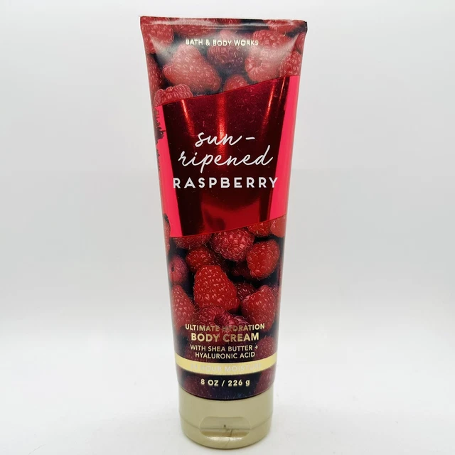 BATH & BODY Works SUN-RIPENED RASPBERRY Ultimate Hydration Body Cream 8 ...
