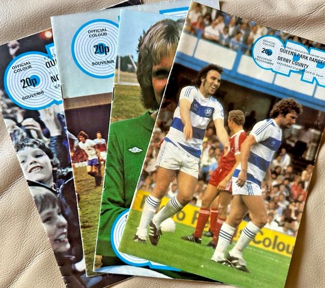 QUEENS PARK RANGERS x 5 QPR HOME PROGRAMMES "LEAGUE MATCHES" 1977 ...