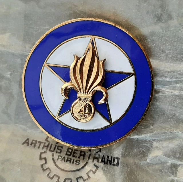 INSIGNE ÉMAIL 4° REI CR Cie Régimentaire Sahara LÉGION ÉTRANGÈRE ...