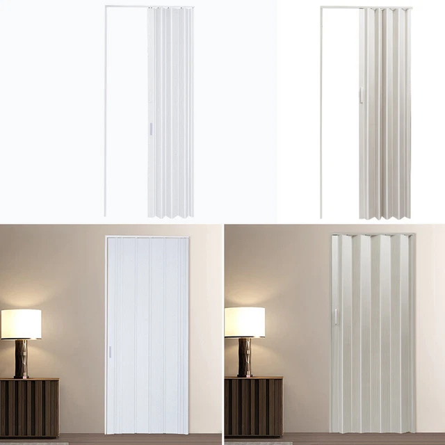 6/10MM FOLDING DOOR Concertina Accordion PVC Plastic Sliding Living ...