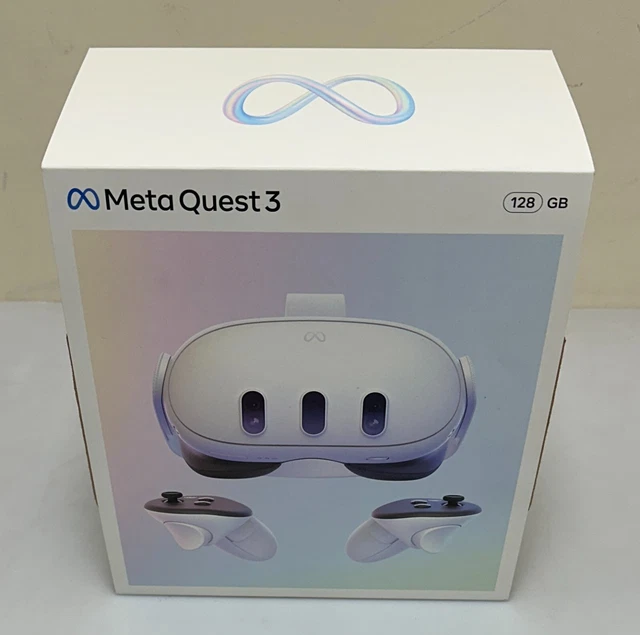 META QUEST 3 Mr Vr Headset 128Gb Works Perfect Complete Boxed Exc ...