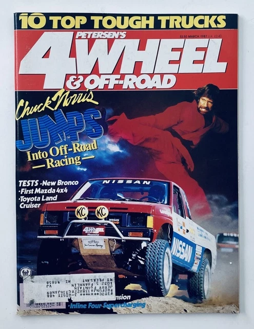 VTG PETERSEN'S 4 Wheel & Off-Road Magazine March 1987 Chuck Noris Jumps ...
