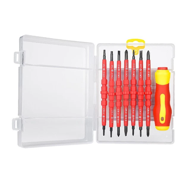 HIGH VOLTAGE INSULATED Screwdriver Set 1000V for Electricians and ...