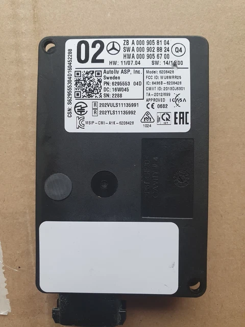 MERCEDES RADARSENSOR A0009058104 TOTWINKEL W205 W212 GLS W218 GLC GLE ...