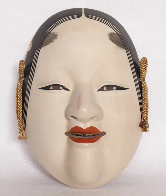 JAPANESE VINTAGE NOH Mask Pottery Koomote Woman Wall Decoration £43.47 ...