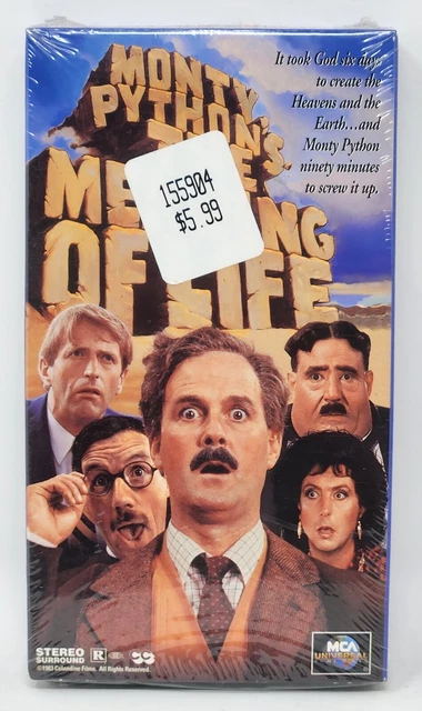 MONTY PYTHONS THE Meaning Of Life Vhs Tape Rated R 1996 Universal John Cleese £13.80 - PicClick UK