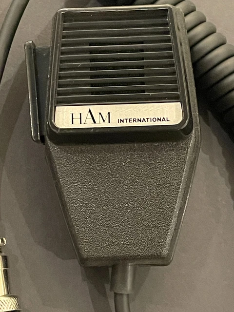 NEW CB RADIO microphone with ‘Ham International’ aluminium logo £18.40 ...