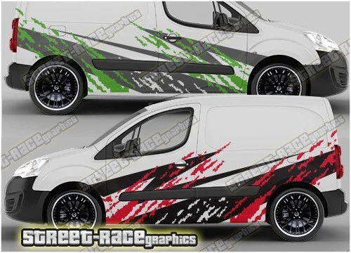 CITROEN BERLINGO RALLY 015 sport van mud splatter grunge decals ...