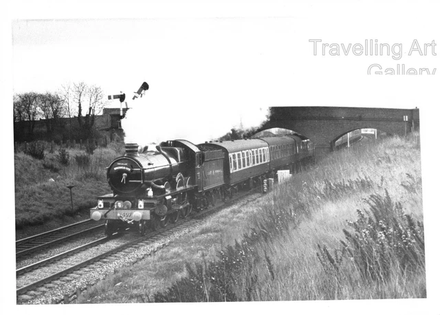 EX-GWR CASTLE CLASS LOCO 4079 PENDENNIS CASTLE COSFORD 6x5 PHOTO R ...
