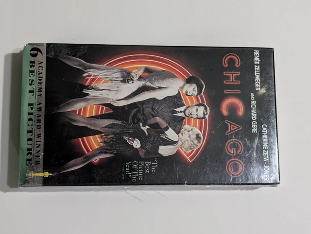 CHICAGO MOVIE VHS Tape Musical Richard Gere Renee Zellweger Musical New ...