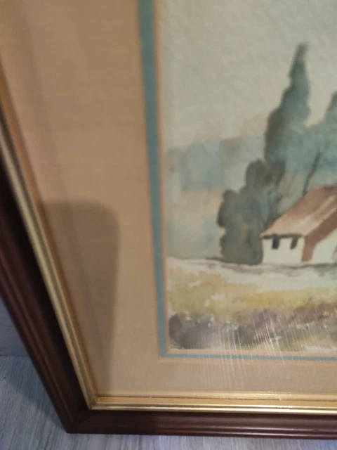 ANCIEN TABLEAU AQUARELLE signé james gaubert HSP EUR 19,00 - PicClick FR