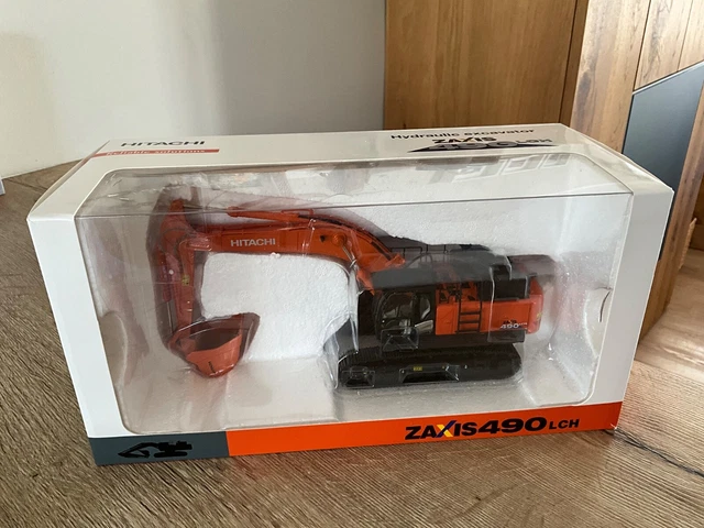 HITACHI MODELL 1:50 Kettenbagger Hydraulic ZAXIS ZX490LCH-6 Baufahrzeug ...