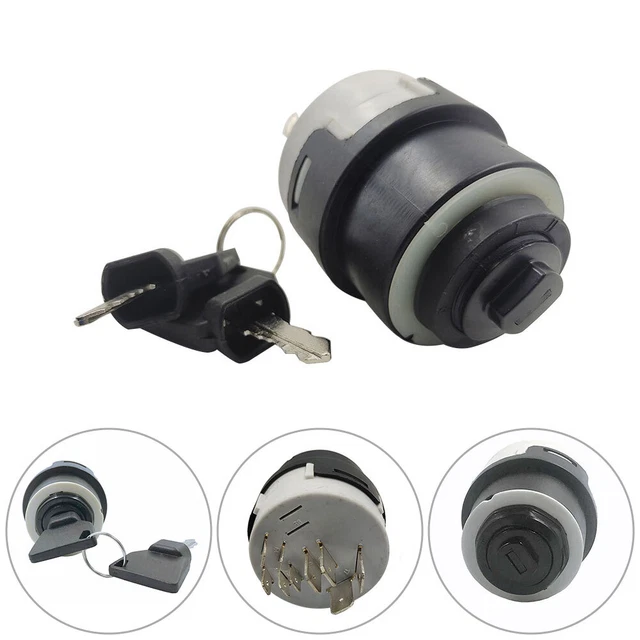 IGNITION SWITCH&KEY FIT JCB 3CX 4CX JCB200 JCB220 Replaces 701/80184 ...
