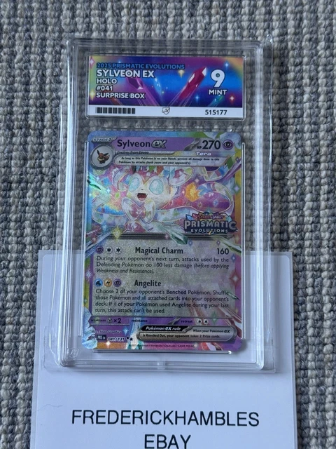 POKÉMON 2025 PRISMATIC Evolutions Sylveon EX Card 041/131 ACE 9 - In ...