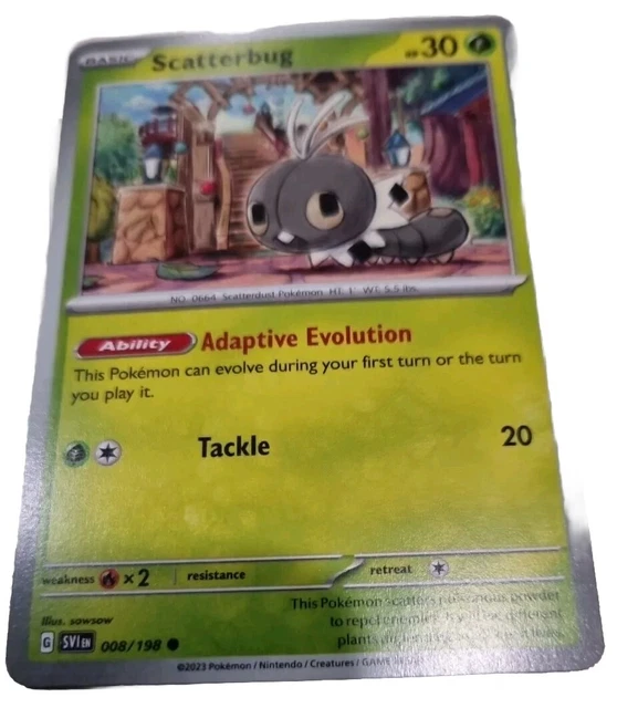 POKEMON TCG SCARLET and Violet Cards Scatterbug 008 /198 NM $2.00 ...