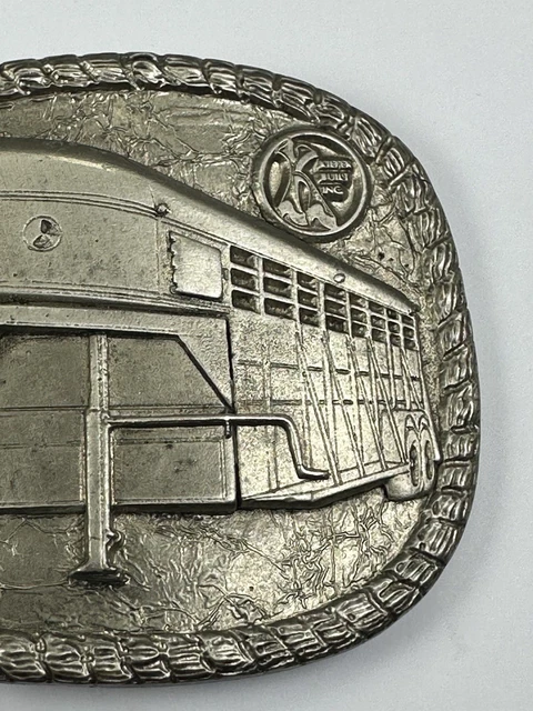 VINTAGE KEIFER BUILT Inc Kanawha Iowa Livestock Trailer Spec-Cast Belt ...