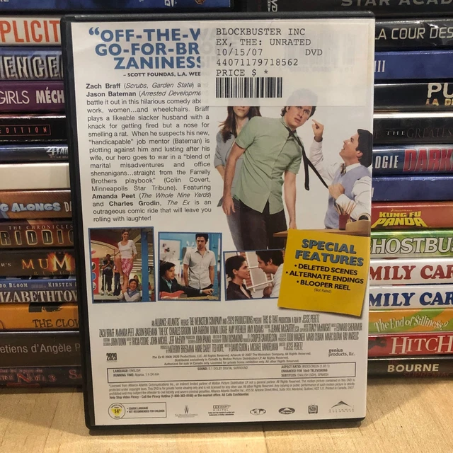 THE EX UNRATED DVD Zach Braff Amanda Peet Jason Bateman Comedy Special ...