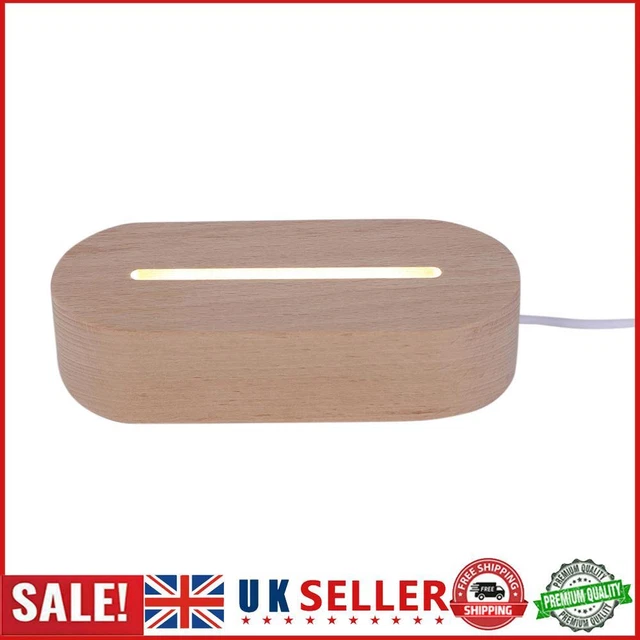 OVAL DISPLAY PEDESTAL - LED Lights Display Base with USB (White Light ...