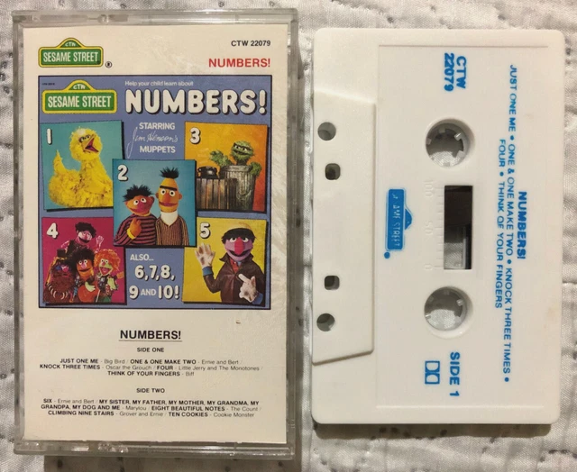 SESAME STREET: NUMBERS! [1977] {Muppets} | AUDIO CASSETTE, Very Good ...