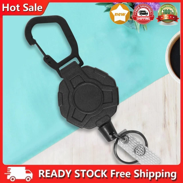 1/2 PCS HEAVY-DUTY Retractable Key Chain 2Retractable Keychain 3.62in ...