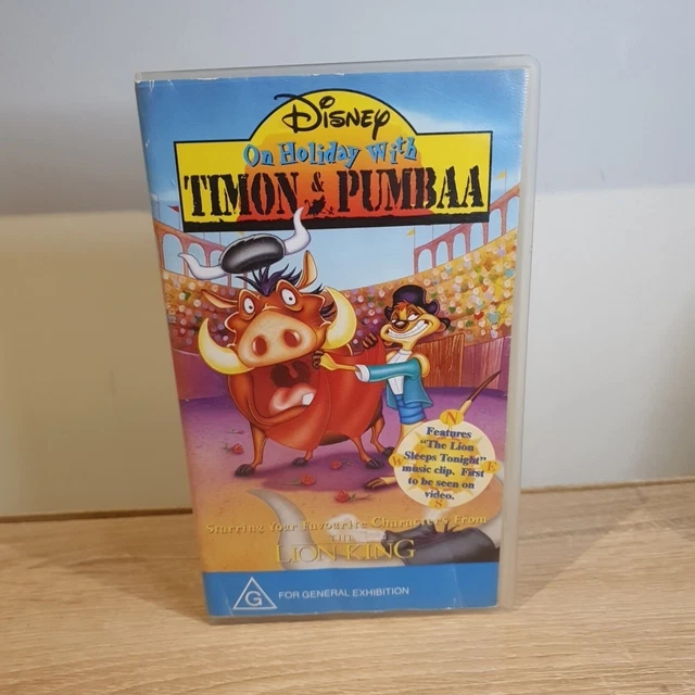 DISNEY ON HOLIDAY With Timon And Pumbaa VHS Tape 1997 $12.00 - PicClick AU