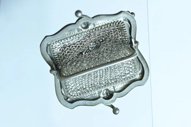 ANCIEN SAC AUMÔNIÈRE en argent égyptien pharaon, retour d'Égypte bijoux ...