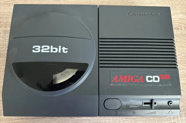 COMMODORE AMIGA CD32 Console 32 Bit Video Game System And Power Supply ...