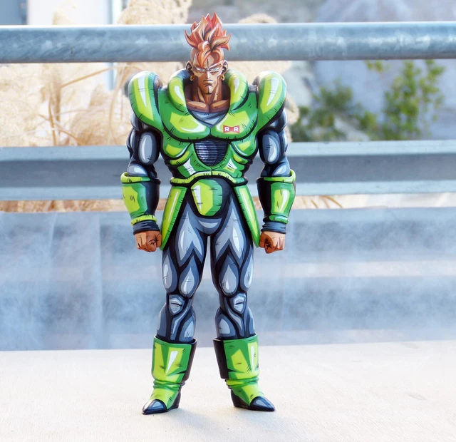 DRAGON BALL Z Android 16 C16 Figure repaint 2D ichiban custom manga DBZ ...