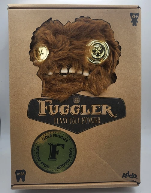 BOXED FUGGLER GOLD Edition Brown Gumpy Grump Plush Monster Figure £12. ...