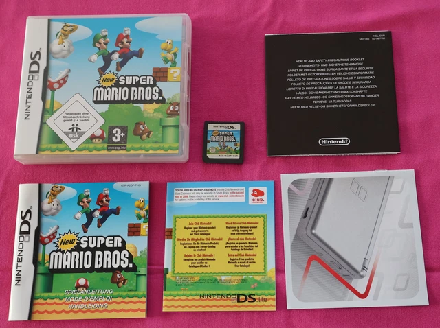 NEW SUPER MARIO Bros. Jeu Nintendo DS PAL NDS NTR-AD2P-FHG Boîte Notice ...