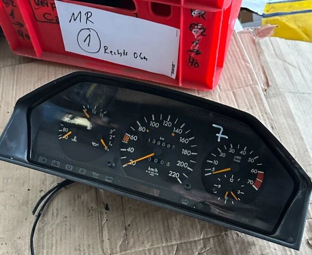 MERCEDES W124 INSTRUMENT cluster speedometer 4 cylinder 200E 230E 230E ...