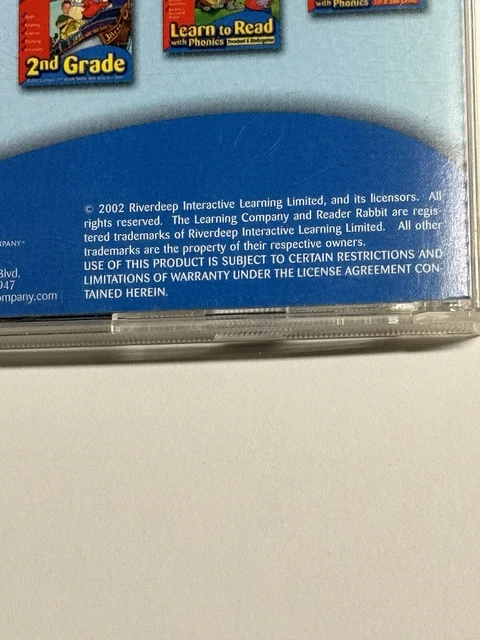 READER RABBIT LEARN to Read with Phonics Preschool Kindergarten CD-ROM ...